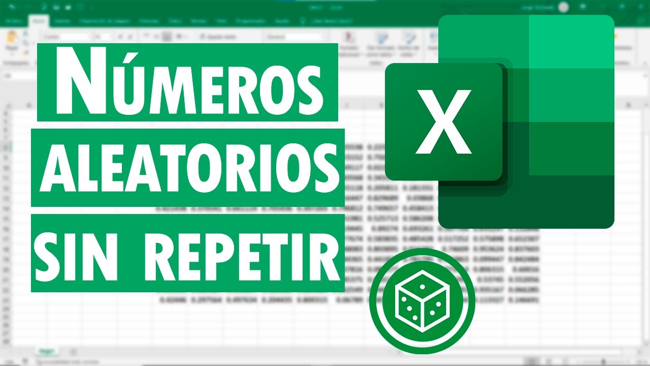 Cómo Usar La Función ALEATORIO Para Generar NÚMEROS Al AZAR En EXCEL ...
