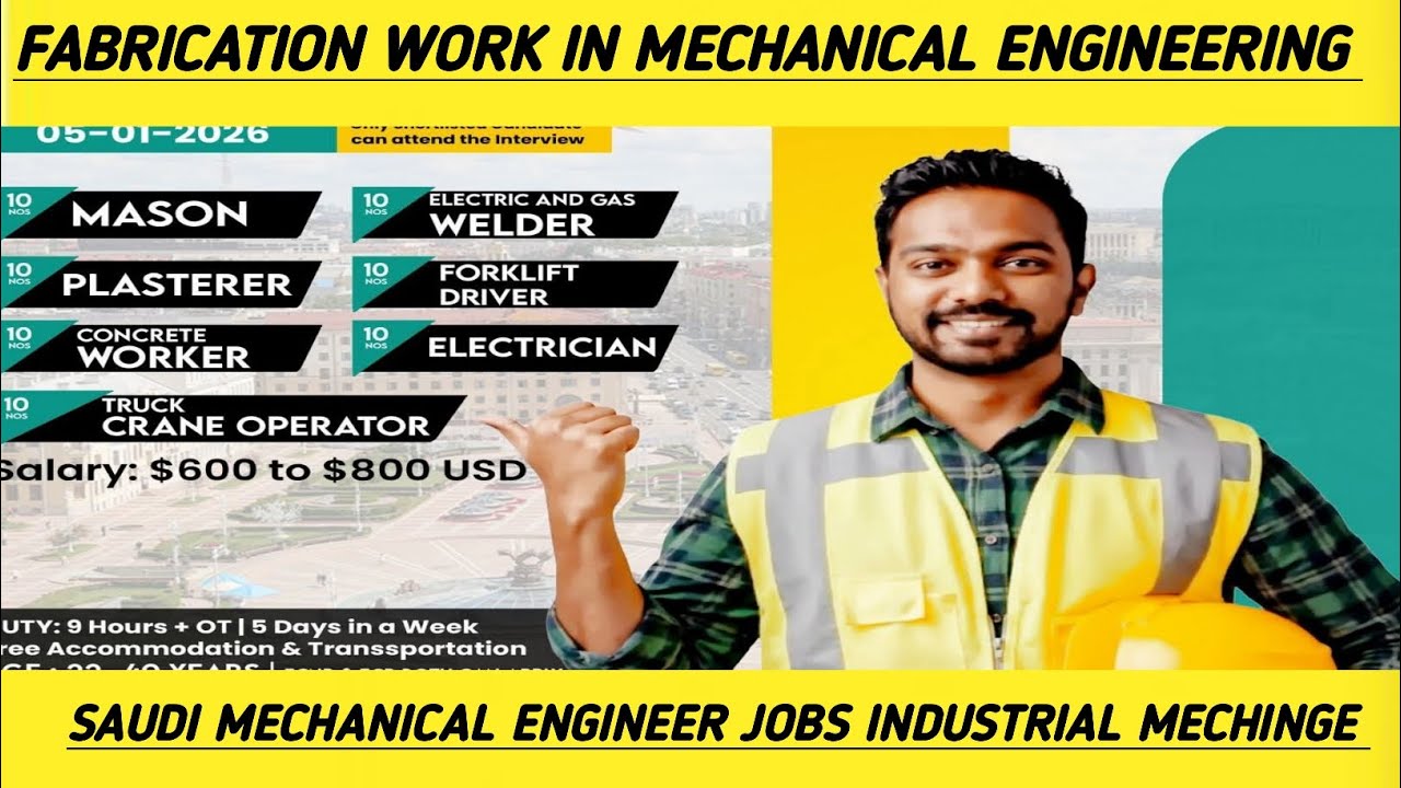 Fabrication Work in Mechanical engineering Saudi Mechanical Engineer ...