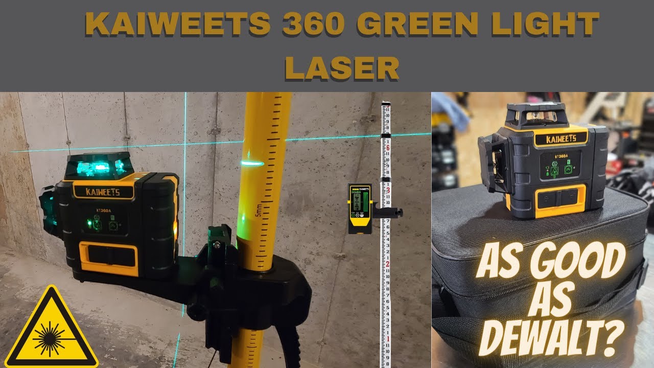 Best Laser Level?- KAIWEETS KT360A 360 Degree Green Laser Level- Half ...