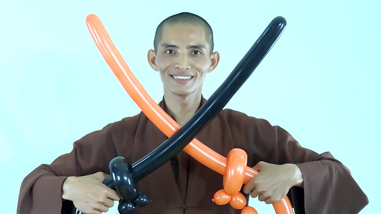 Sư Thầy hướng dẫn tạo hình CÂY KIẾM bằng bong bóng - SWORD BY BALLOONS ...
