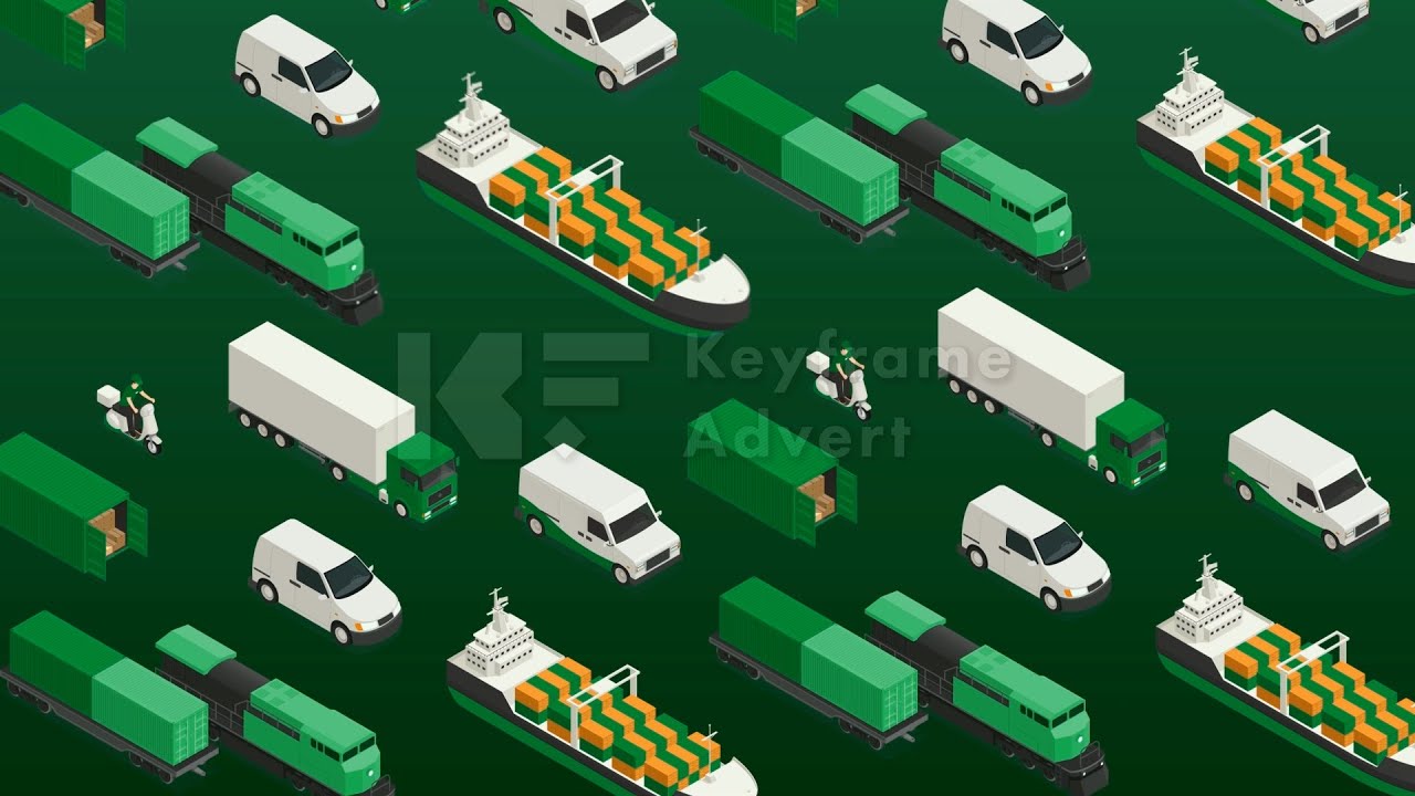 P Transport Logistics | 2D Animated Explainer | Logistics Animation ...