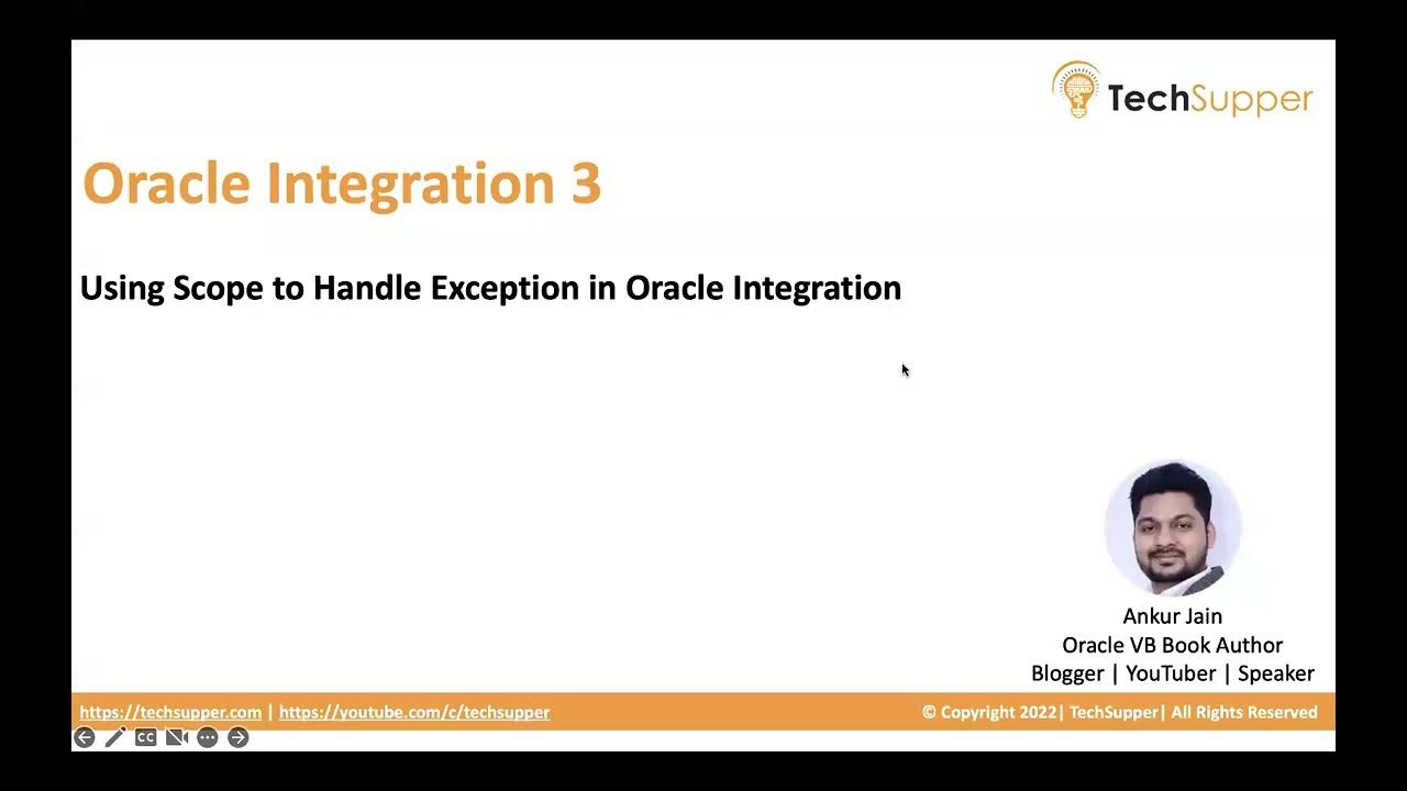 Using Scope to Handle Exception in Oracle Integration - YouTube