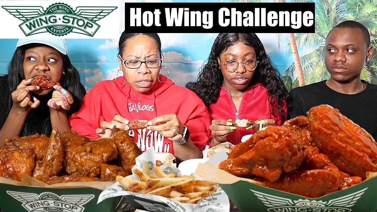 Wing Stop Hot Wing Challenge Youtube
