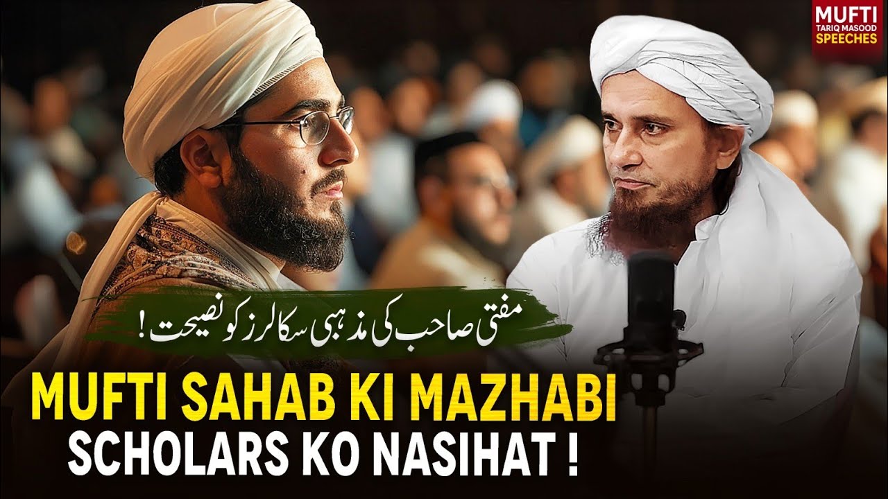 Mufti Sahab Ki Mazhabi Scholars ko Nasihat ! | Mufti Tariq Masood ...