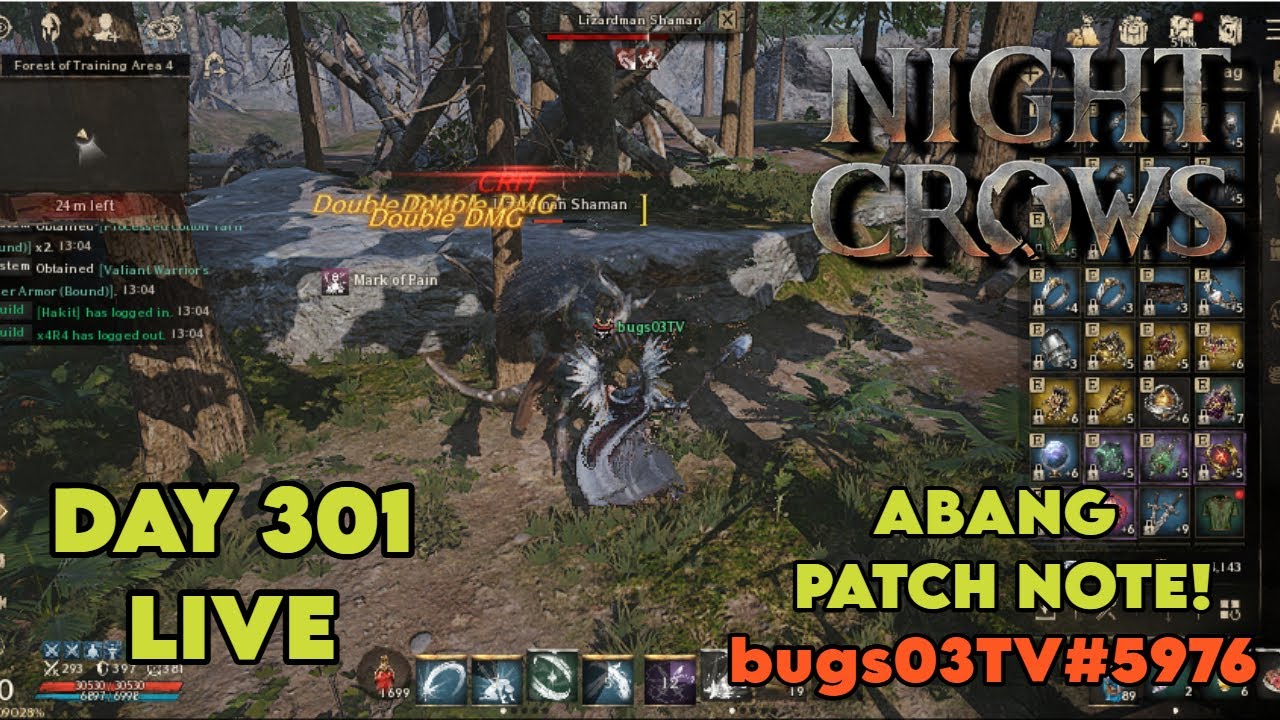NIGHT CROWS DAY 301 Solid nga Patch Note! - YouTube
