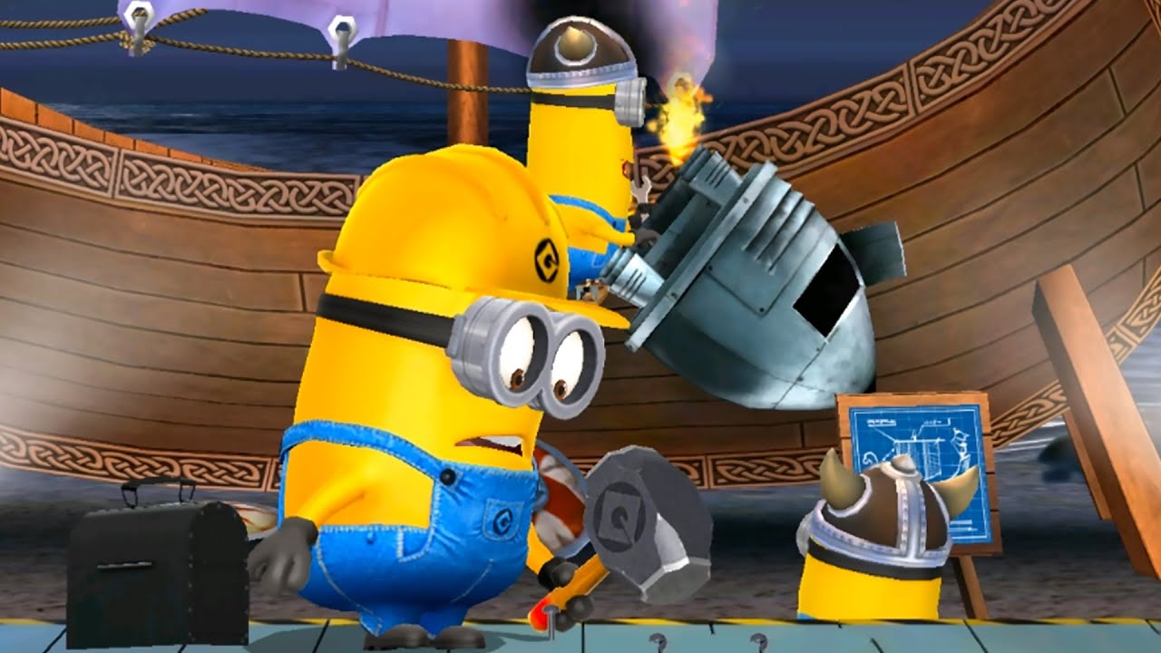 Worker Minion Collecting Blueprints In Viking Story Special Mission ...