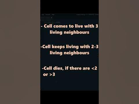 Game Of Life in Python in 30 seconds! #programming #shortvideo #python ...