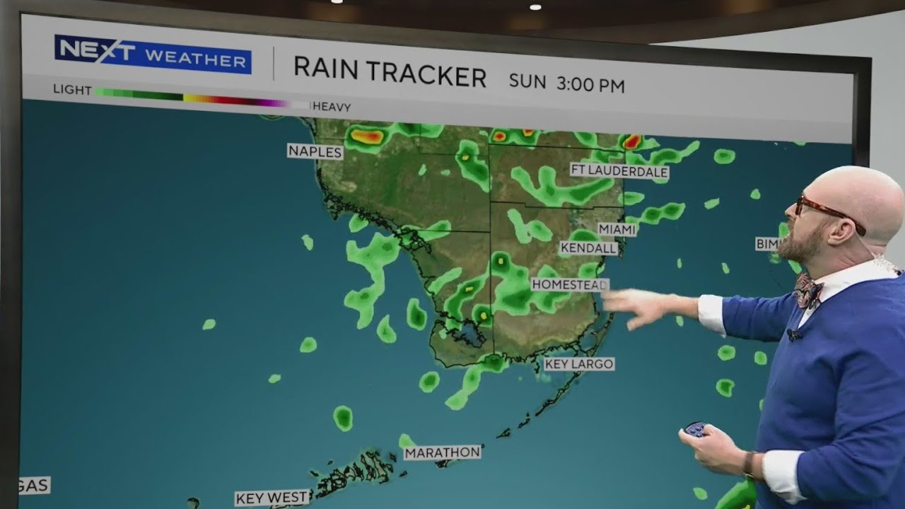 Rain showers moving into South Florida late Sunday afternoon and ...