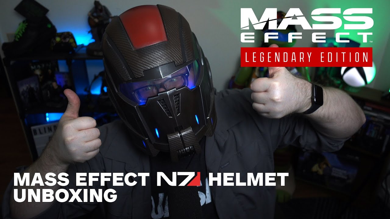Mass Effect Legendary Cache N7 Helmet UNBOXING - YouTube