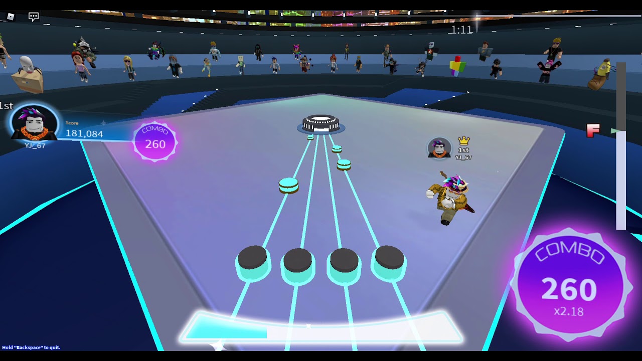 Roblox robeats dj monopoli song (NO MISS) Grade A - YouTube