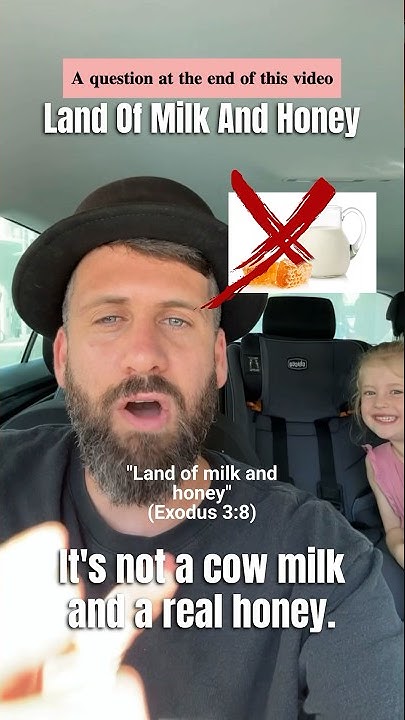 Land of milk an honey? What is the real meaning? #bible #hebrew #israel ...