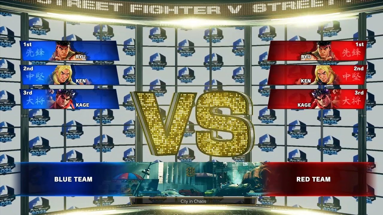 Ryu & Ken & Kage vs Blue Ryu & Ken & Evil Kage 💥 SFV CE 💥 Team Battle ...