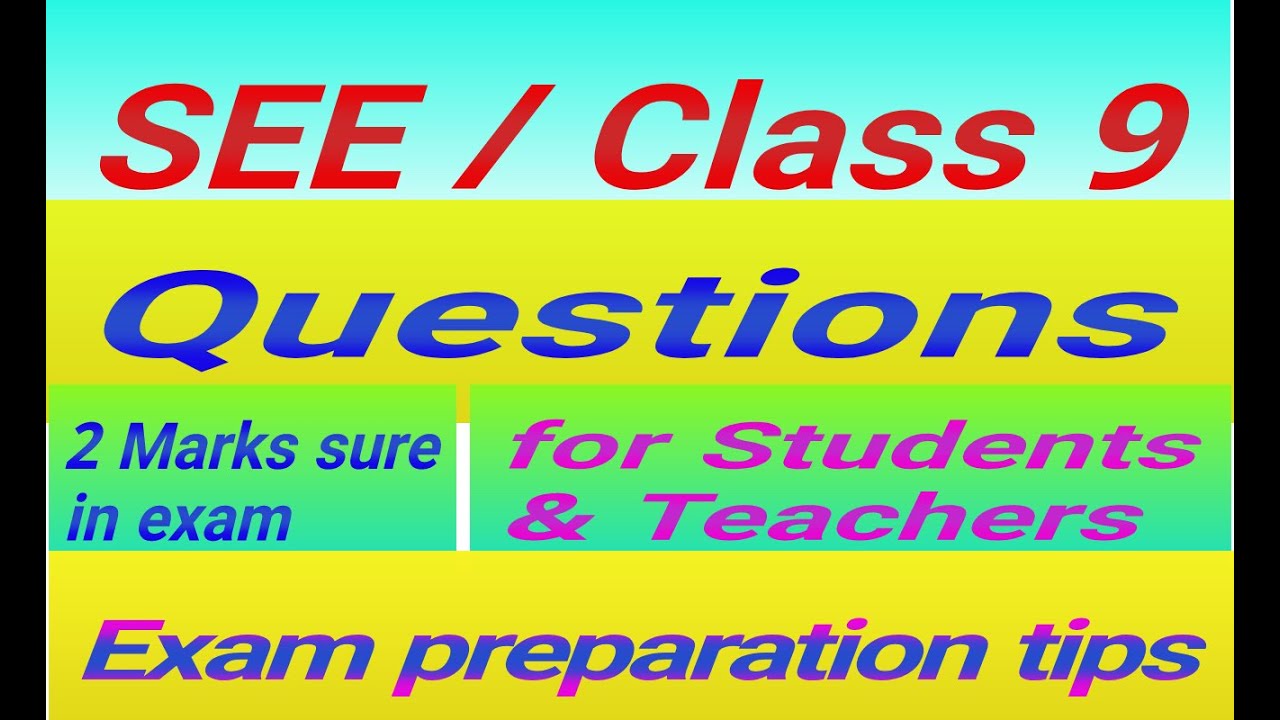 How To Make SEE Questions For Students And Teacher With Answer how-to-make-see-questions-for-students-and-teacher-with-answer