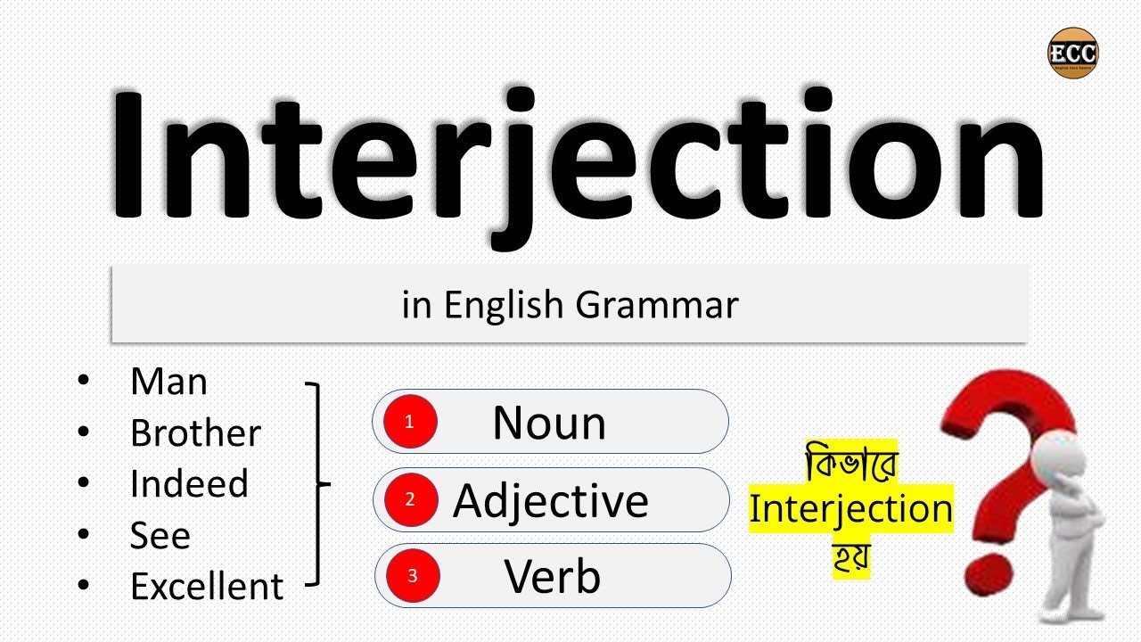 Interjection in English grammar ,noun adjective verb কিভাবে ...