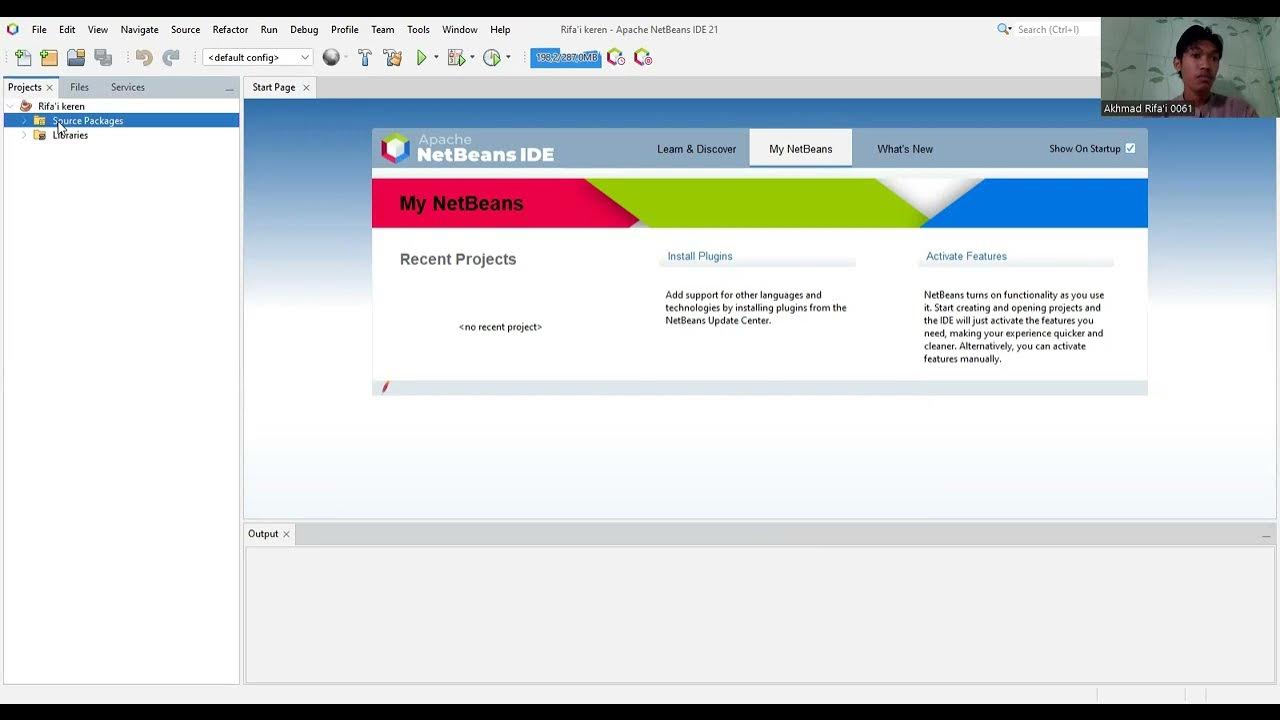Tugas 1. belajar dasar netbeans (Hello Java) vidio 4 - YouTube