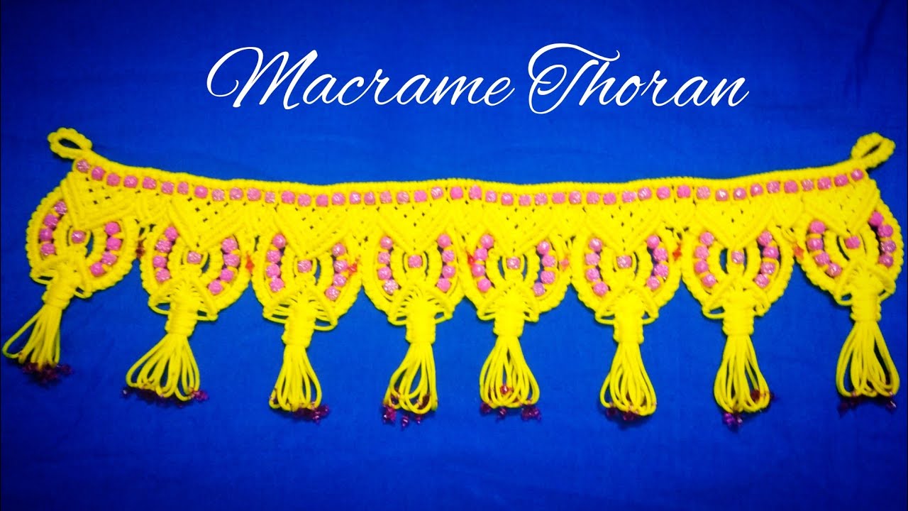Macrame thoran new design - YouTube
