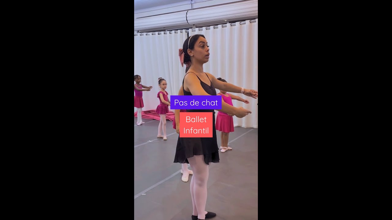 Ballet infantil - Ensinando pas de chat - YouTube