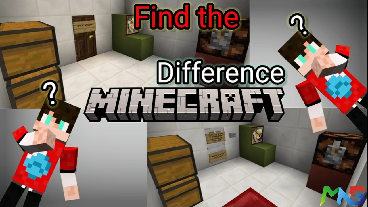 Minecraft but Find the difference// is map mai difference hi nahi hai ...