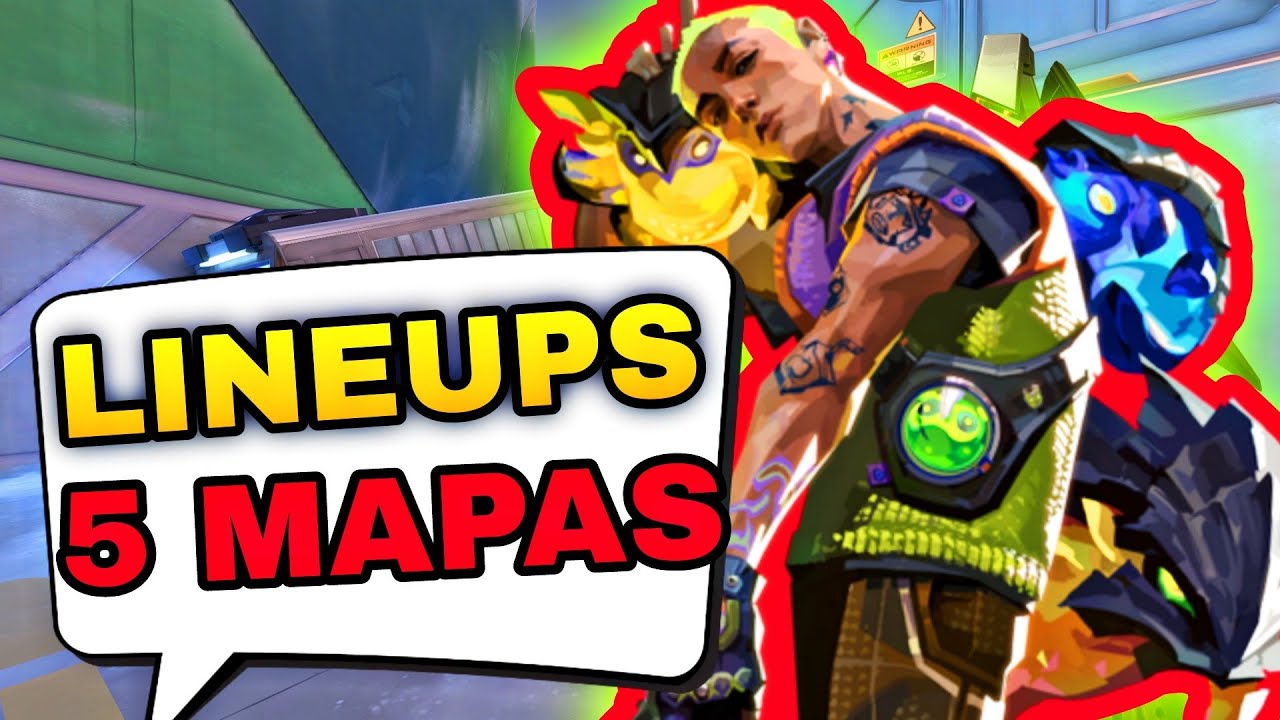 Gekko lineups em 5 Mapas - Haven, Ascent, Icebox, Split, Bind - YouTube