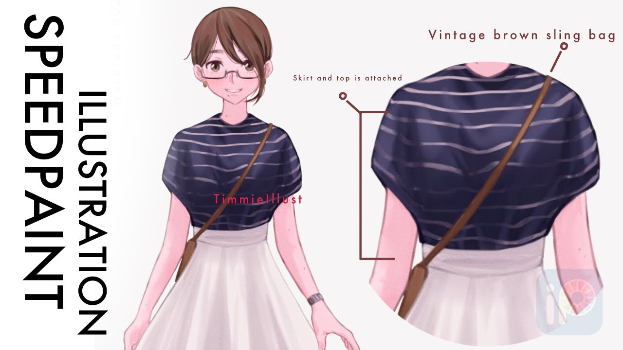 Speedpaint Illustration |Wardrobe collection 002 | OC | Ibispaint - YouTube