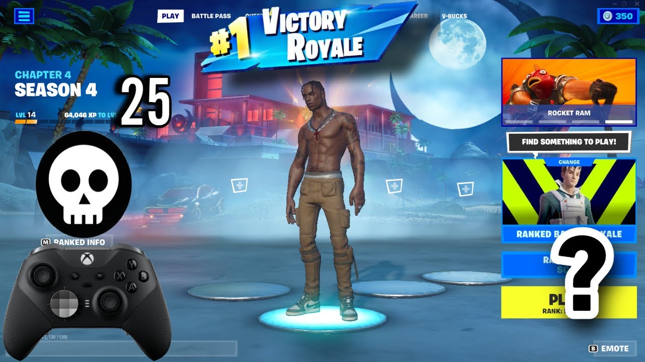 Right Hand Claw One Paddle (Fortnite Solo High Kill 25 Gameplay In ...