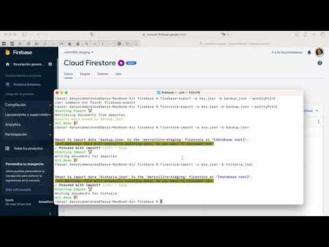 Firebase | Firestore - Importar y Exportar la base de datos - YouTube