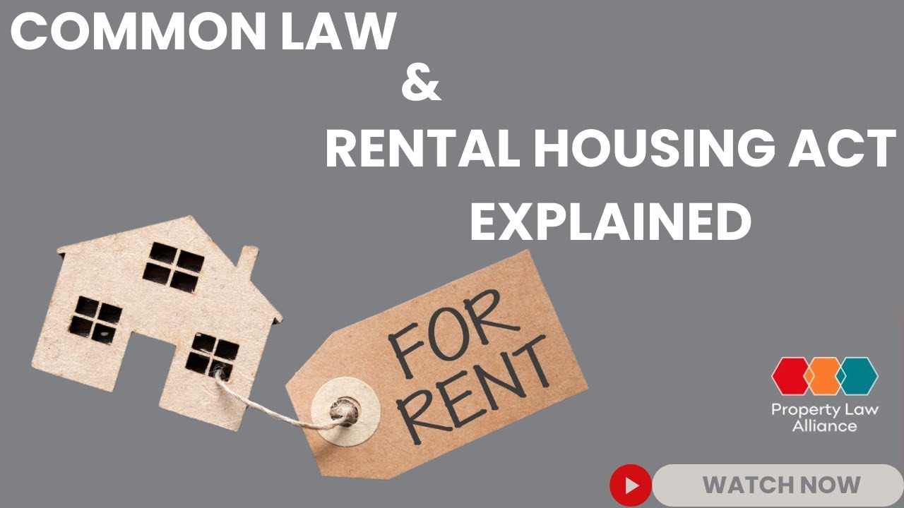 Common Law & Rental Housing Act Explained 1 - YouTube