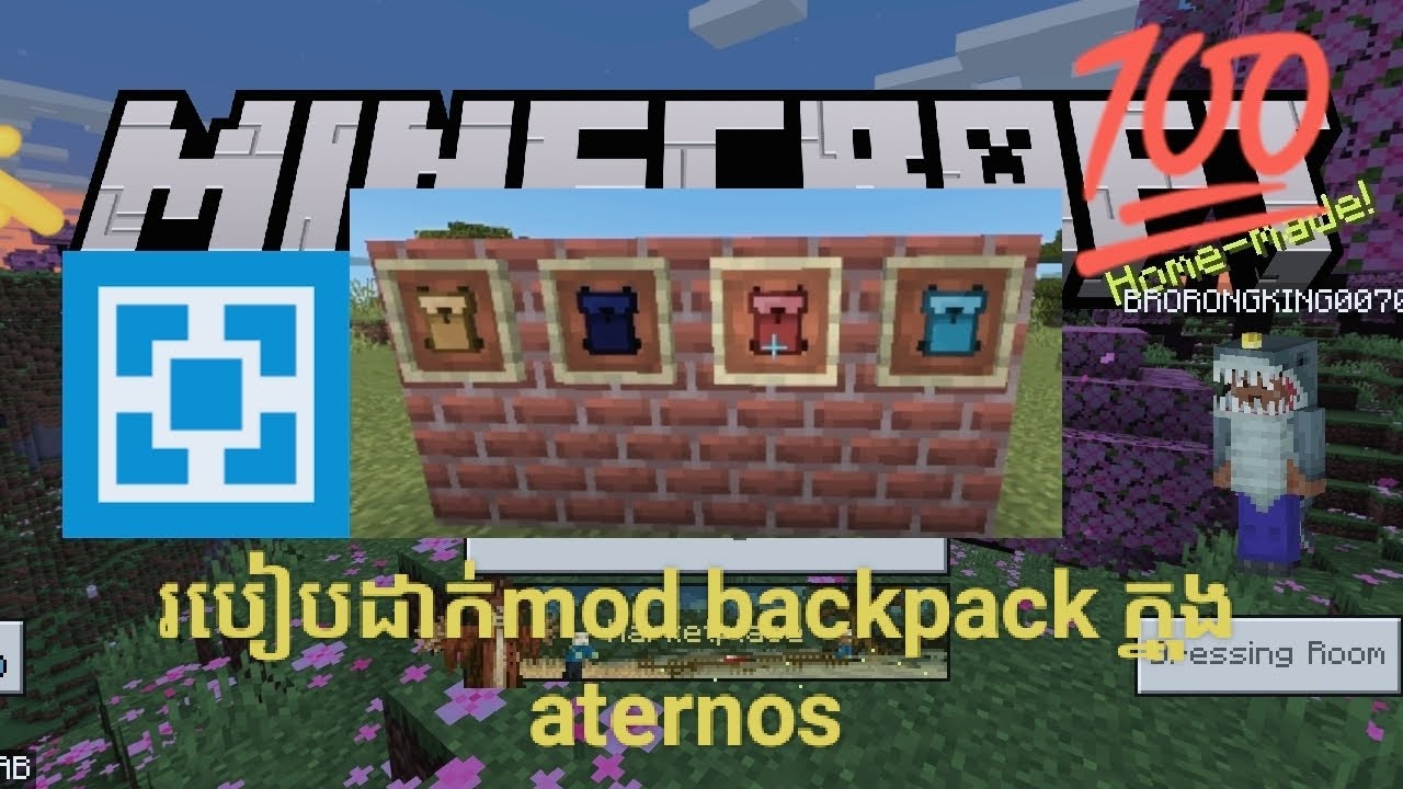 របៀបដាក់ mod backpack ក្នុង sever aternos 1.20.50/How to put mod ...
