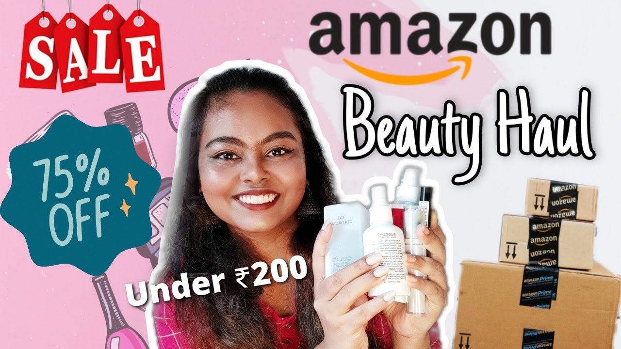 *HUGE*AMAZON BEAUTY HAUL Under Rs 200 | AMAZON GREAT INDIAN SALE 2021 | AMAZON MAKEUP HAUL - YouTube