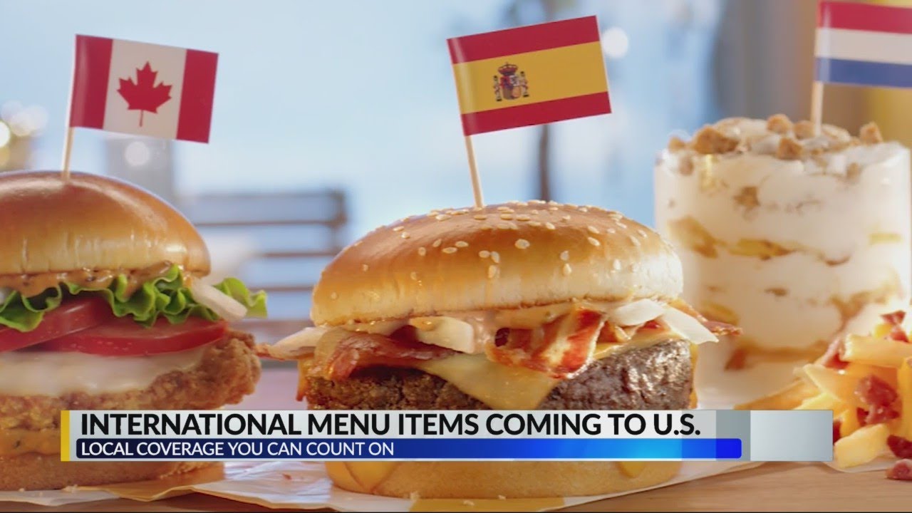 McDonald's bringing international items to US - YouTube