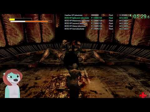 Silent Hill 3 Extreme X God fight, no blind spot, health displayed