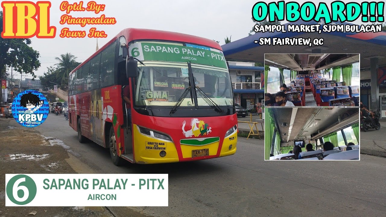 ONBOARD!! Bus Ride IBL Inc. 478988 (DAEWOO BS106 SR) || SAMPOL MARKET ...