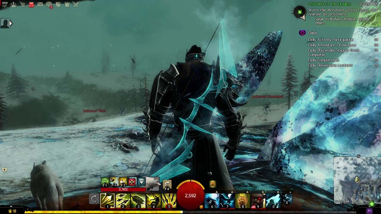 Guild Wars 2 : Exotic Weapon - Azureflame Bow - YouTube