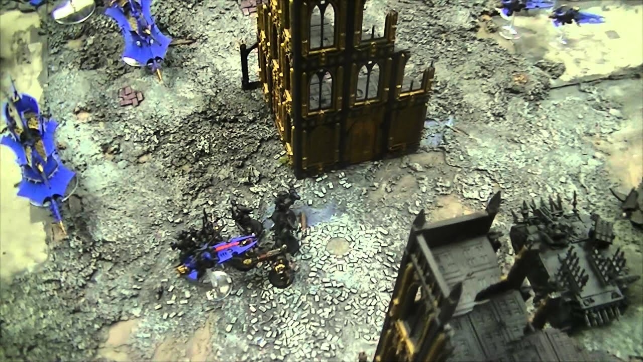 Warhammer 40k #1 Chaos vs Dark Eldar - YouTube