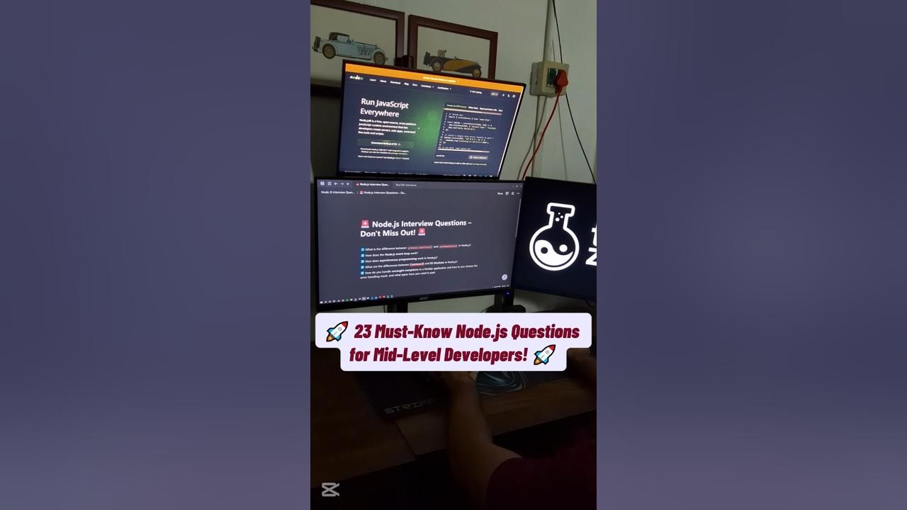🚀 23 Must-Know Node.js Questions for Mid-Level Developers! 🚀 - YouTube