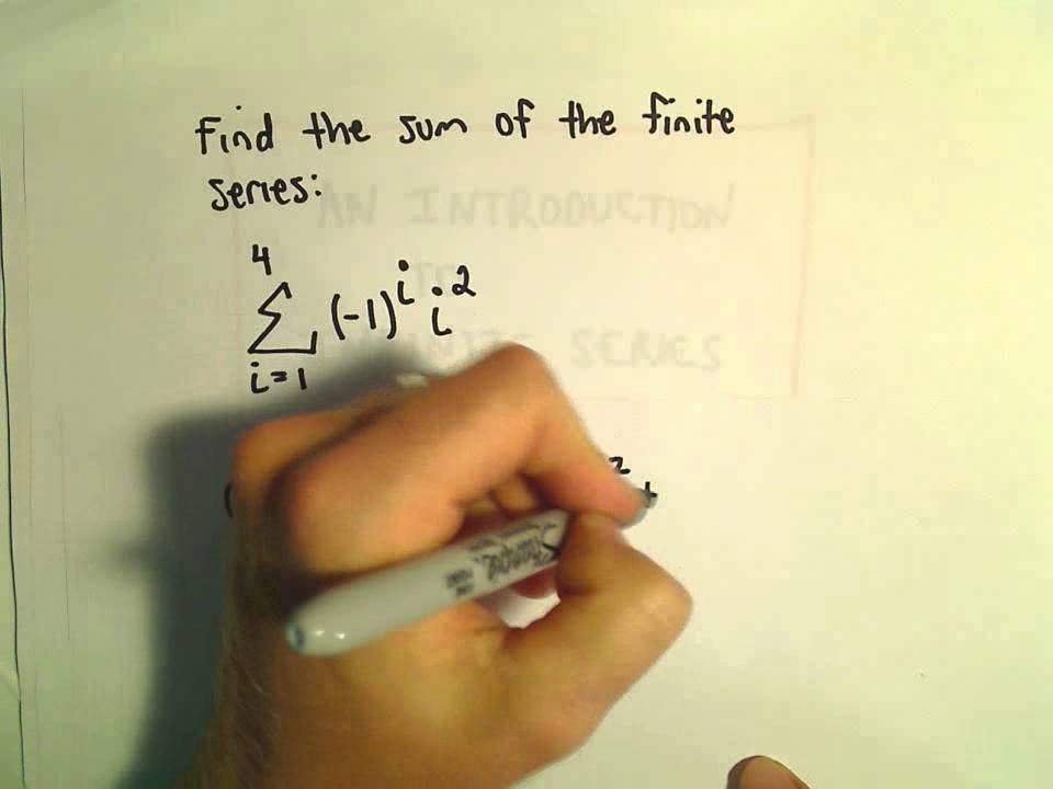 Intro to Summation Notation and Infinite Series, Ex 1 - YouTube