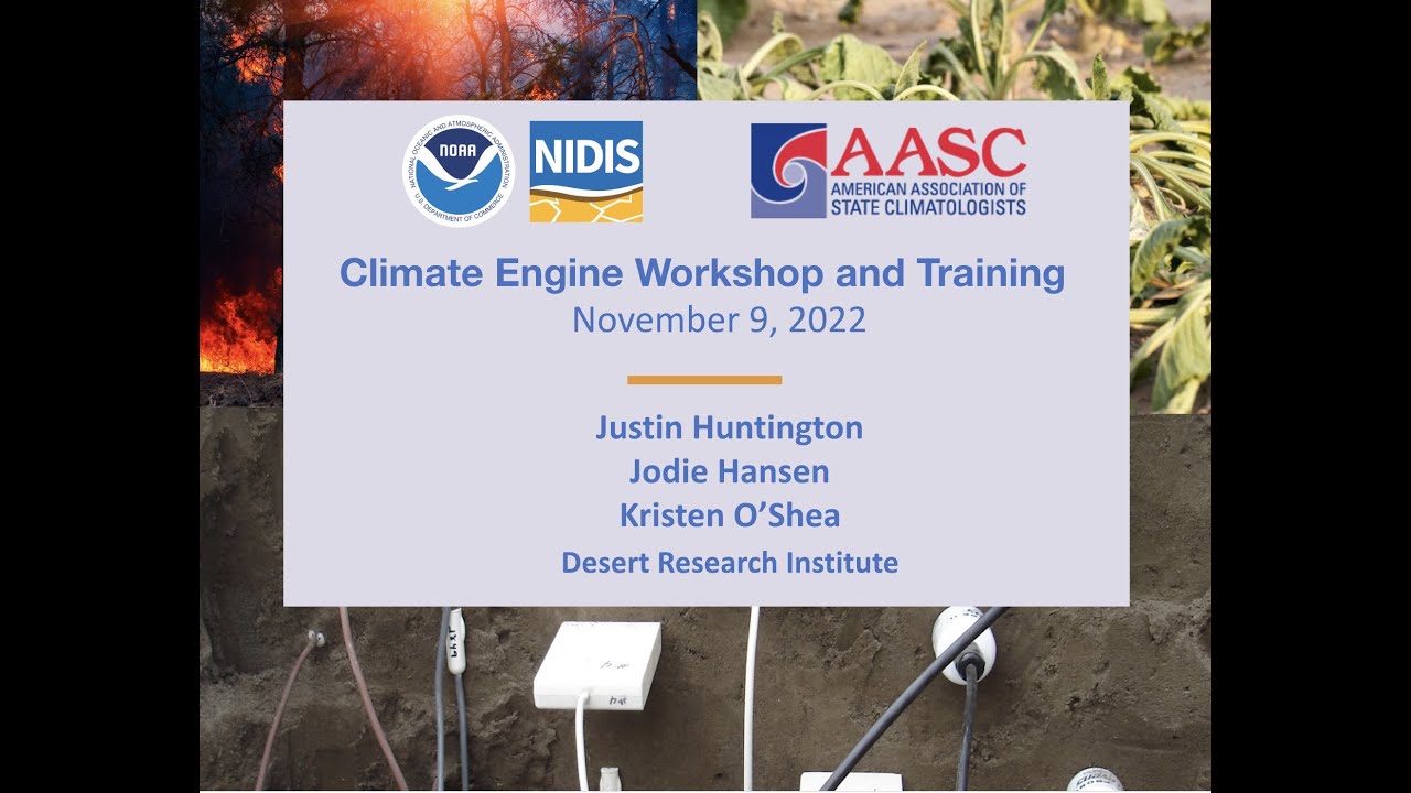 Climate Engine: Workshop Training Full Video - YouTube