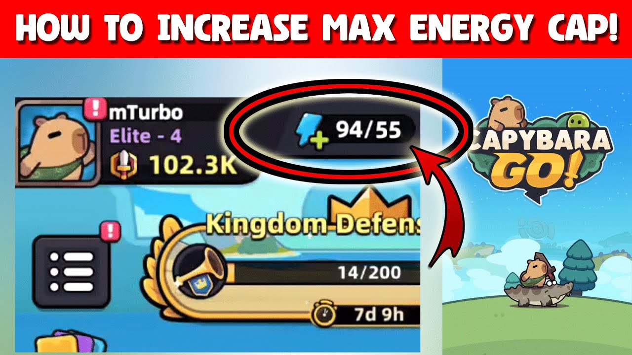 How To Increase Max Energy Capacity In Capybara Go (Capybara Go Tips ...