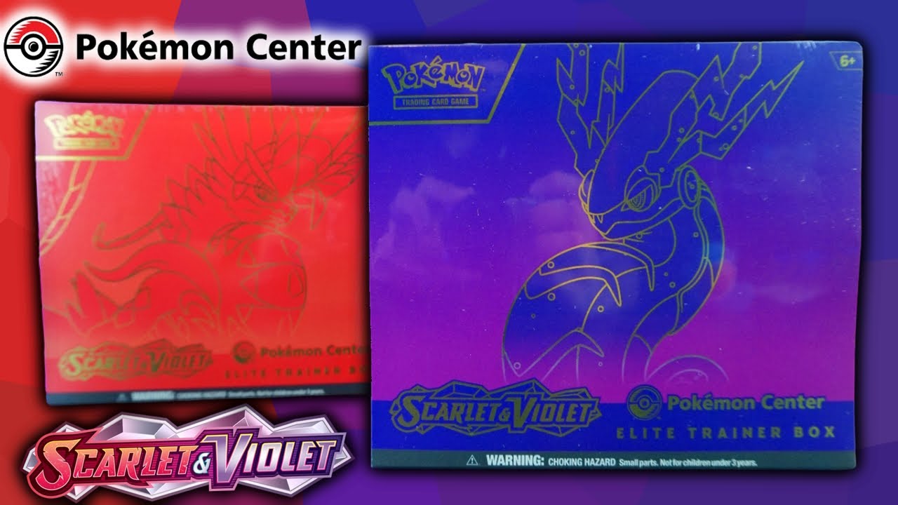 Opening the Pokémon Center VIOLET Elite Trainer Box! - YouTube