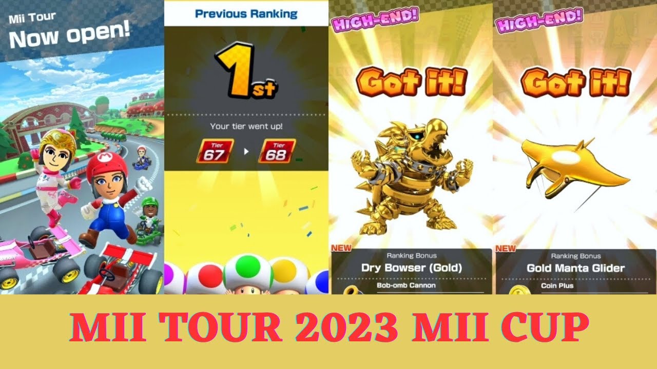 MARIO KART MII Tour 2023 MII Cup - YouTube