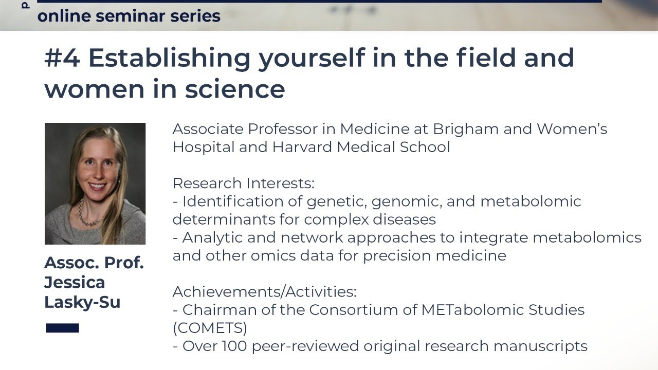 World Class Scientists 2020: #4 Assoc. Prof. Jessica Lasky-Su - YouTube