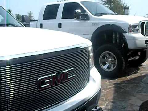 ford f250 powerstroke and gmc 2500hd duramax - YouTube