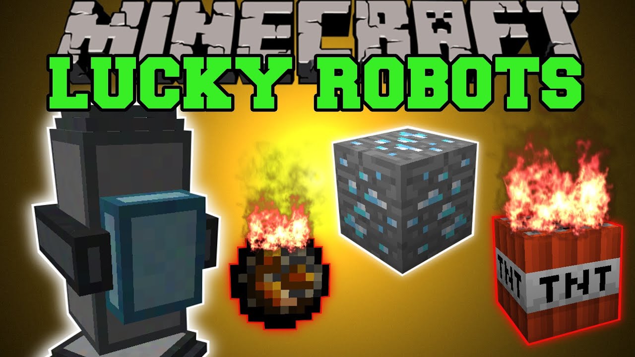 Minecraft: LUCKY ROBOTS (CAN YOU REALLY TRUST THEM?!) Mod Showcase ...