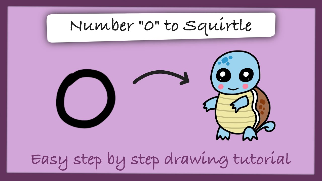 How to draw Squirtle | Easy Pokémon drawing - YouTube