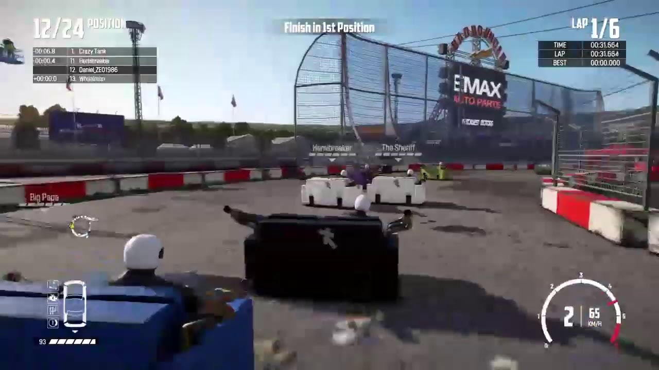 Wreckfest - PS4 - Couch Craze Track, Win or die! #2 Gameplay ...