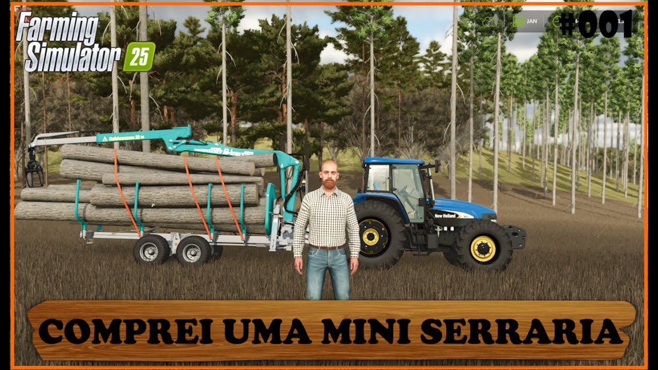 COMPREI UMA MINI SERRARIA - #001- Uma Pequena Serraria - Farming simulator 25 - YouTube