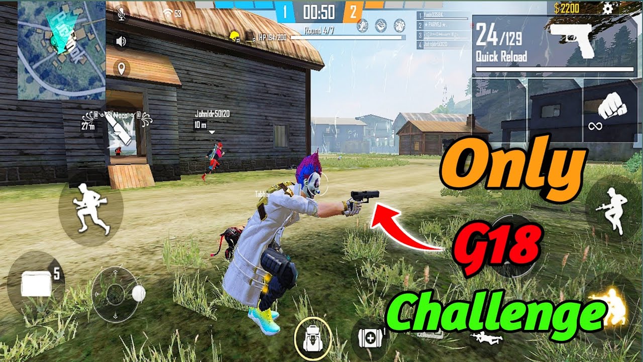 Only g18 challenge free fire - YouTube