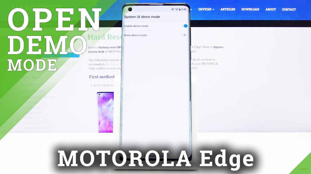 How to Access Demo Mode of Motorola Edge in – Kiosk Mode - YouTube
