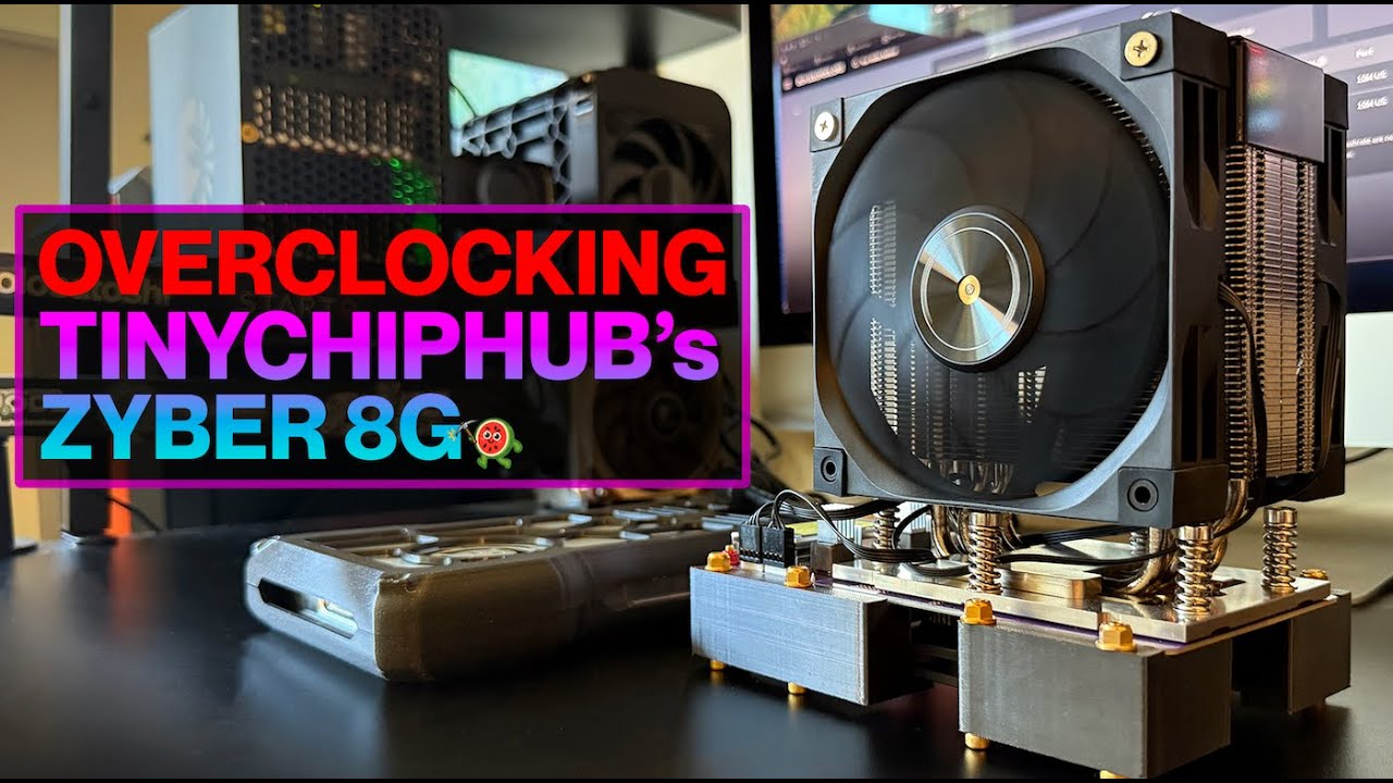 OVERCLOCKING the Zyber 8G - TinyChipHub's 8-Chip Solo Bitcoin Miner ...