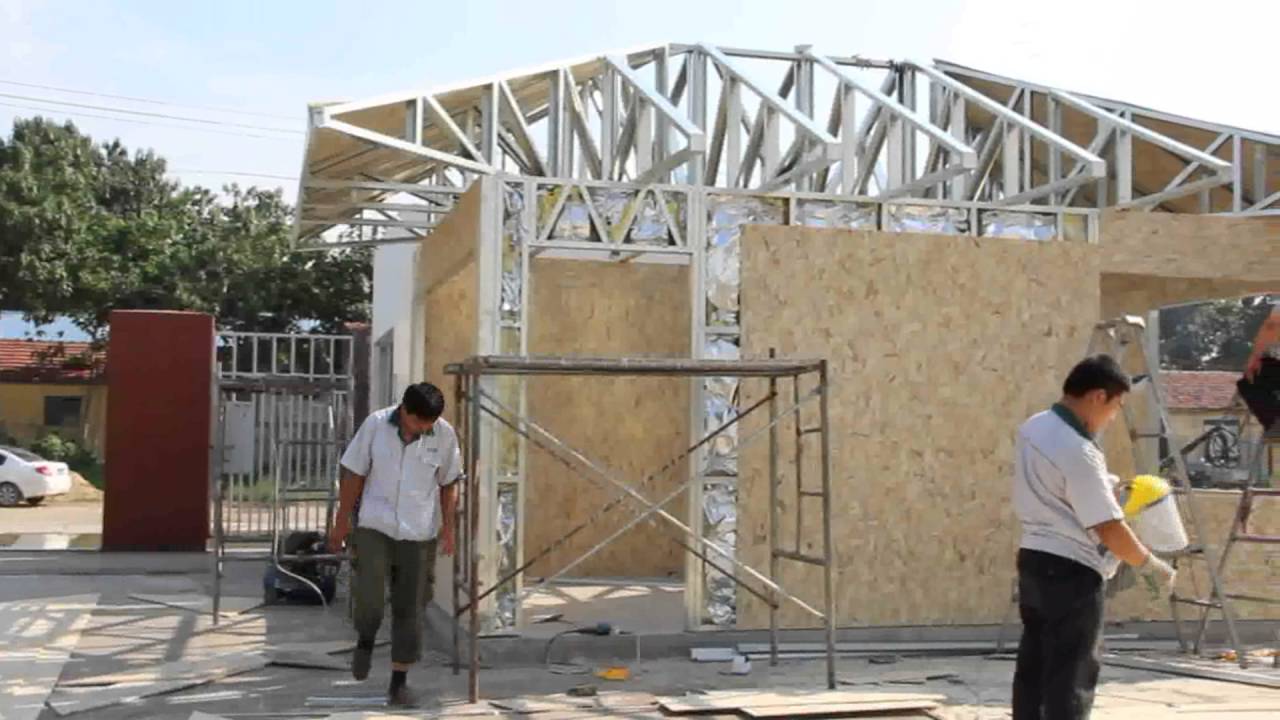 Light Steel Villa Construction (Dry Construction) - YouTube
